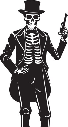 Skele squad skeleton with guns rifle rogue Vector Image