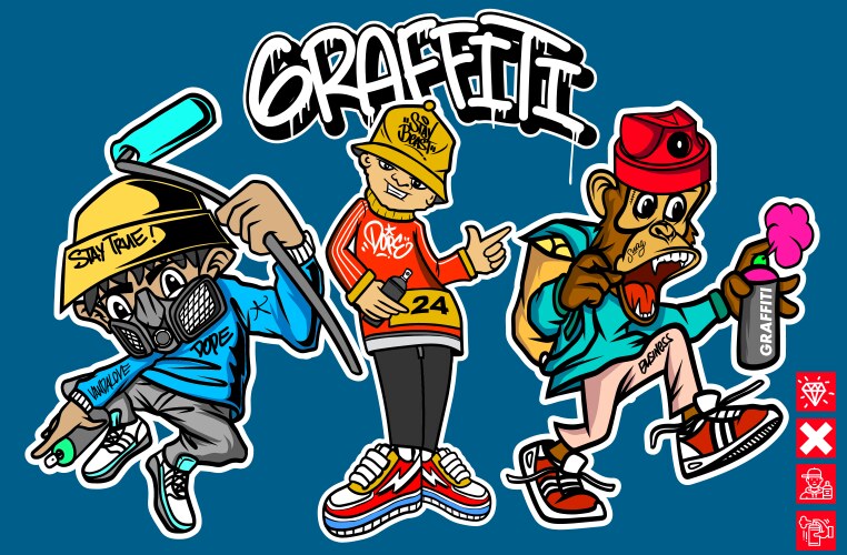 Graffiti Character Vector Images (over 13,000)