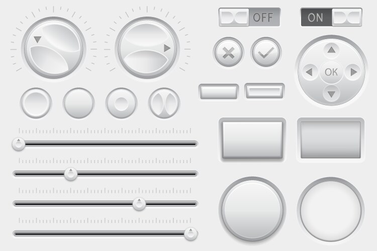 Buttons Royalty Free Vector Image - VectorStock