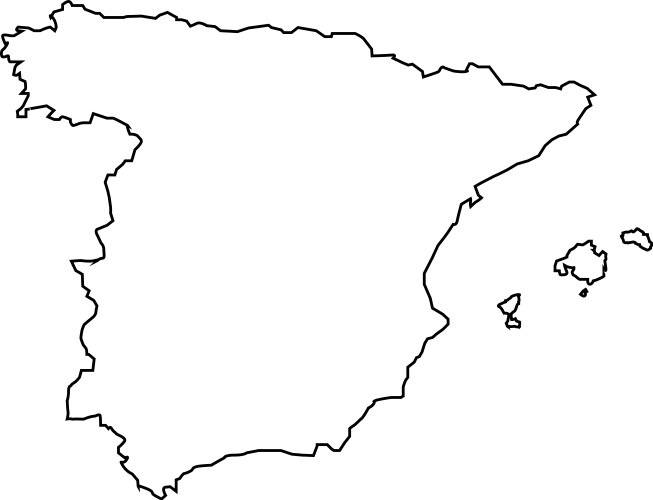 Spain Map Outline Vector Images (over 2,400)