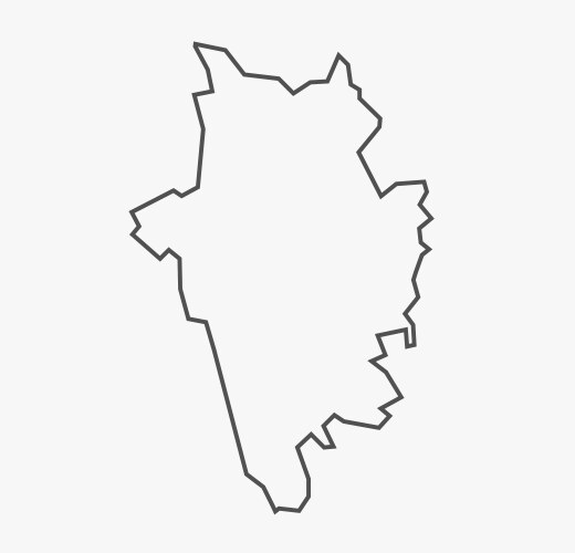 Davanagere district map karnataka state india Vector Image