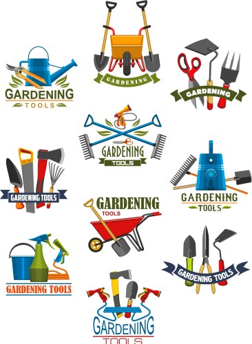 Gardening & Horticulture Infographics Vector Image