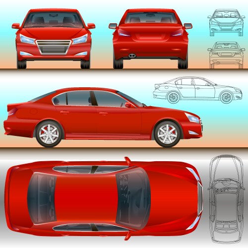 Car All View Vector Images (over 130)