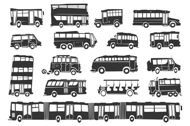 London bus profile view Royalty Free Vector Image