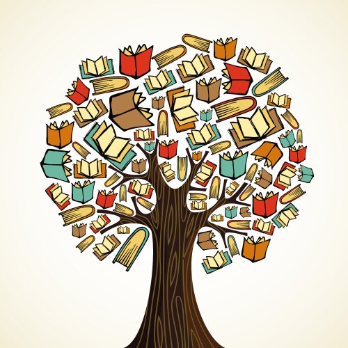 School education concept tree Royalty Free Vector Image