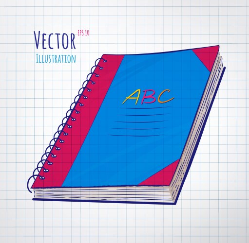 Notebook isolated Royalty Free Vector Image - VectorStock