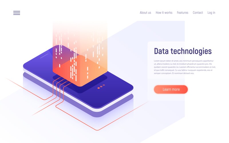 Impact of data analytics on business digital Vector Image