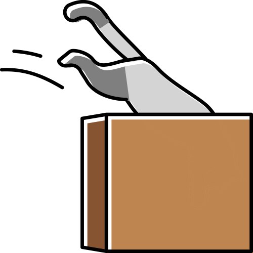 On preposition english line icon Royalty Free Vector Image