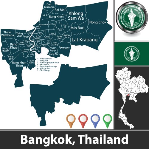 Bangkok Map Vector Images (over 1,000)
