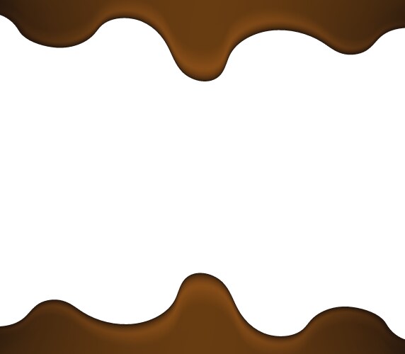 Realistic chocolate liquid flowing spreading from Vector Image