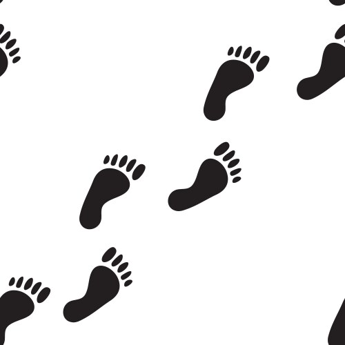 Foot print background Royalty Free Vector Image