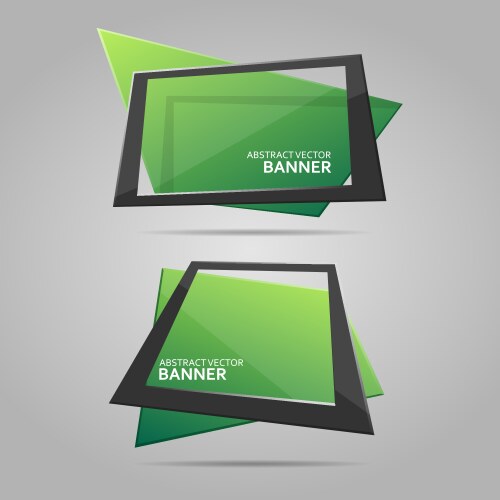 Abstract banner with frame Royalty Free Vector Image