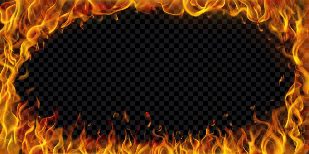 Translucent fire flames Royalty Free Vector Image
