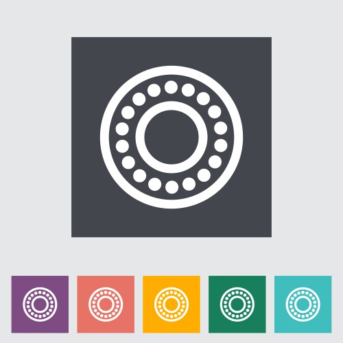 Ball bearing mechanism rotation rolling Royalty Free Vector