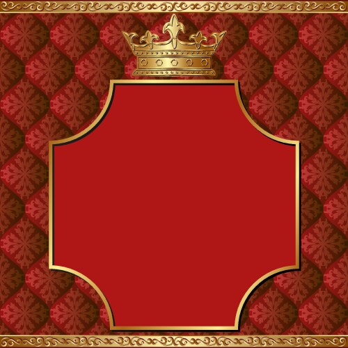 Royal invitation card with bow Royalty Free Vector Image