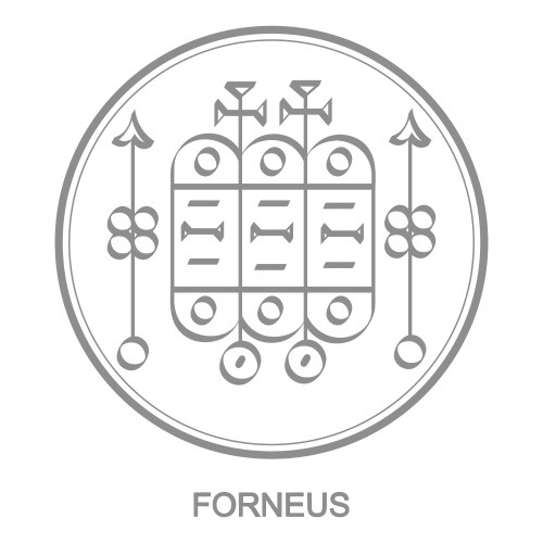 Collection demon symbols and their sigils Vector Image