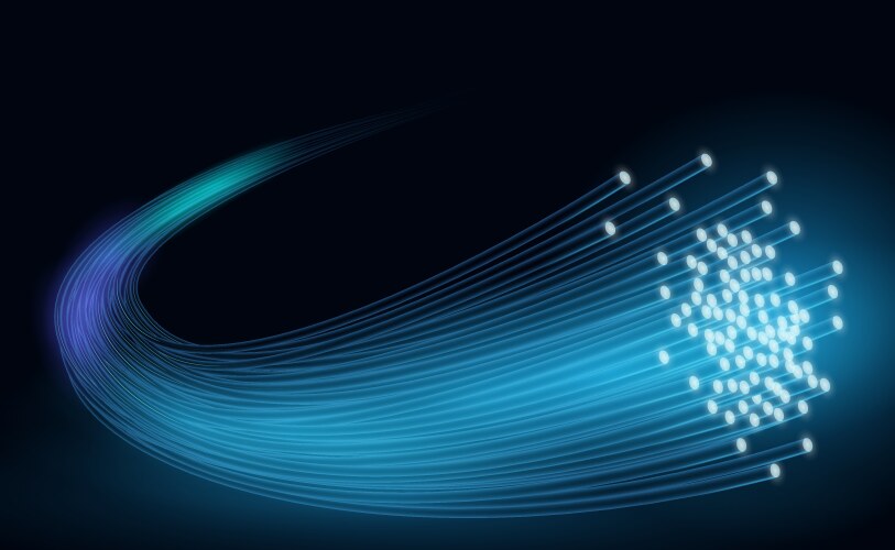 Optical fiber communication Royalty Free Vector Image