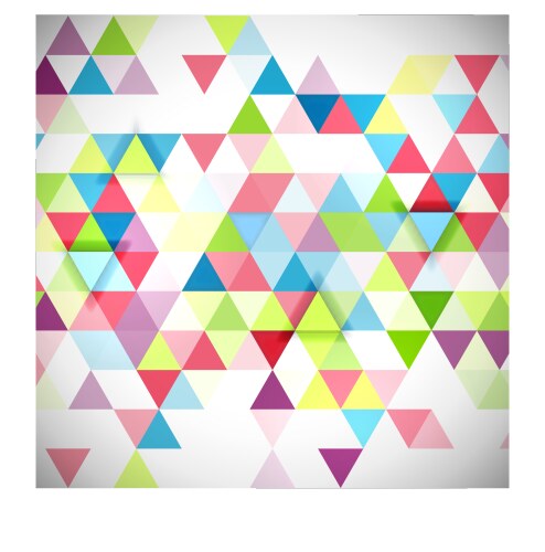 Geometric abstract triangles seamless pattern Vector Image