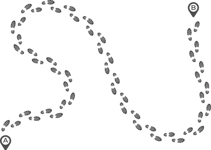 Hiking Footprints Vector Images (over 950)