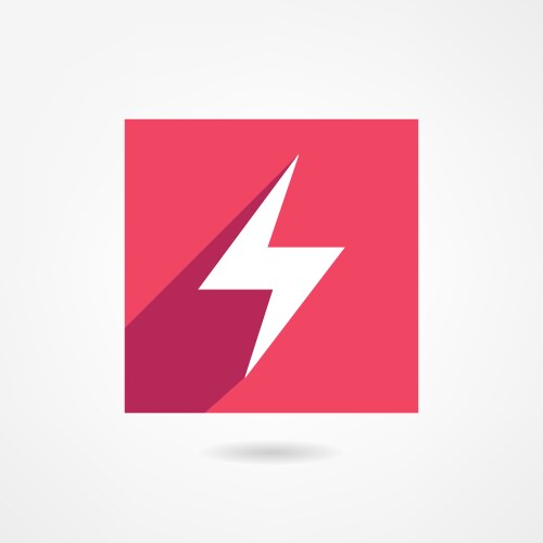 Thunderbolt lightning power energy icon Royalty Free Vector