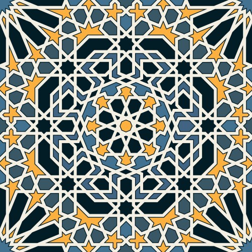 Seamless arabic pattern Royalty Free Vector Image