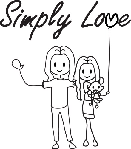 Stick Figure Drawings Couple Vector Images (over 380)