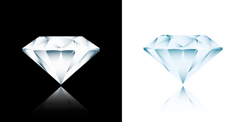Shiny diamond Royalty Free Vector Image - VectorStock
