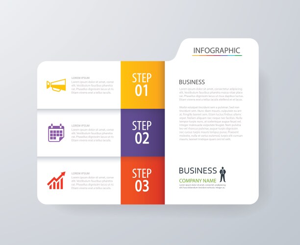Infographic timeline template business concept Vector Image