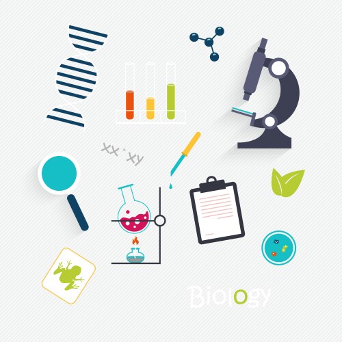 Chemistry science poster icon Royalty Free Vector Image