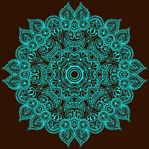 Vintage circular pattern of indian Royalty Free Vector Image