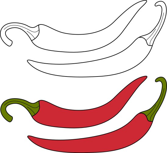 Chilli Outline Vector Images (over 1,900)