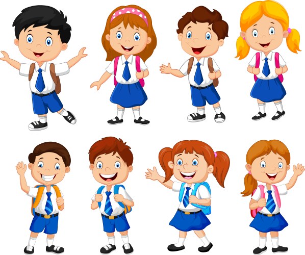 School Uniform Cartoon Vector Images (over 12,000)