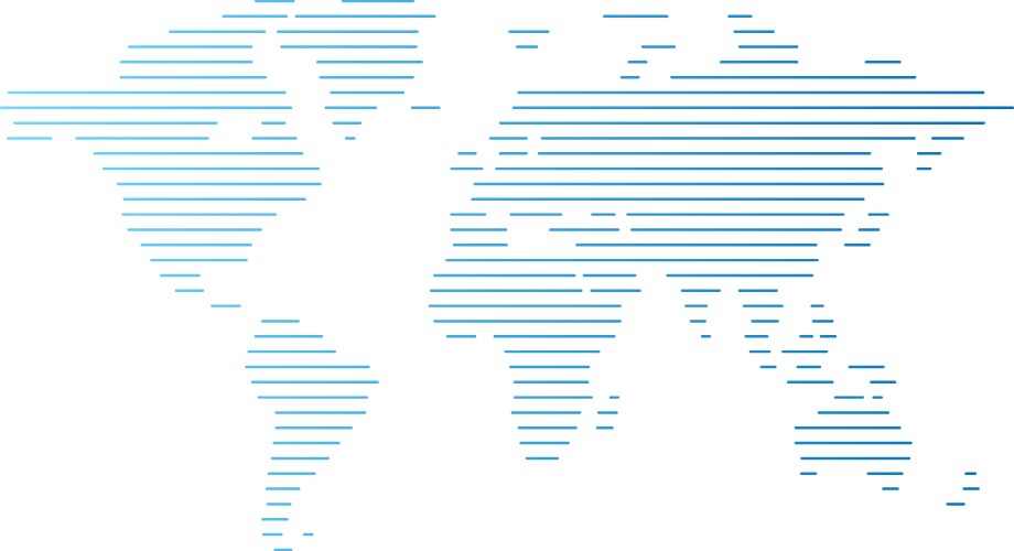 World map with countries on blue background Vector Image
