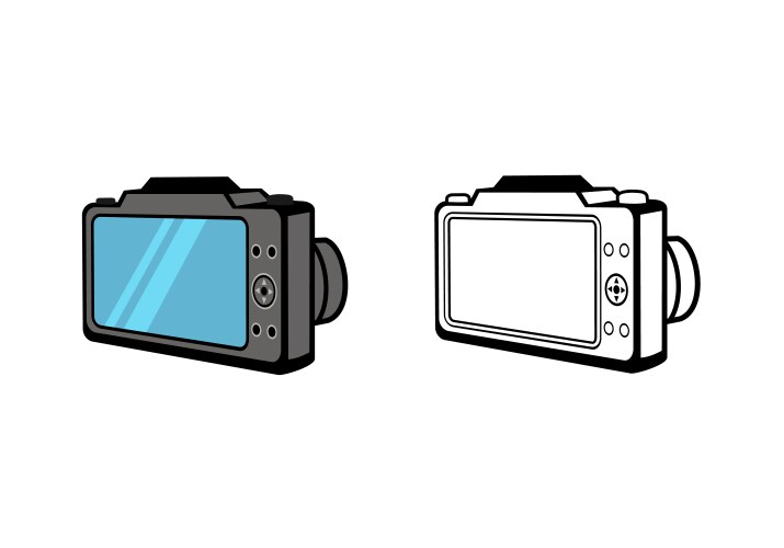 Digital camera design Royalty Free Vector Image
