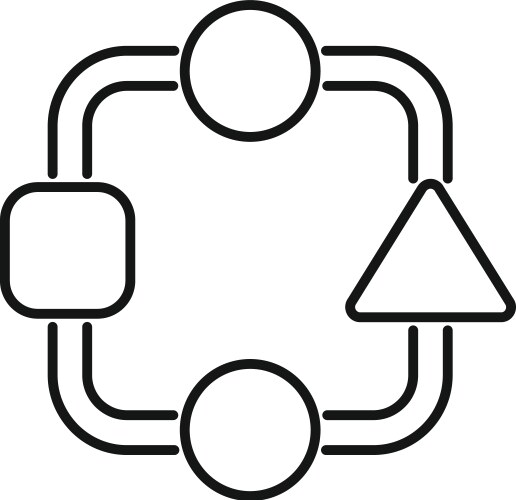 Think brain mind icon simple evidence Royalty Free Vector