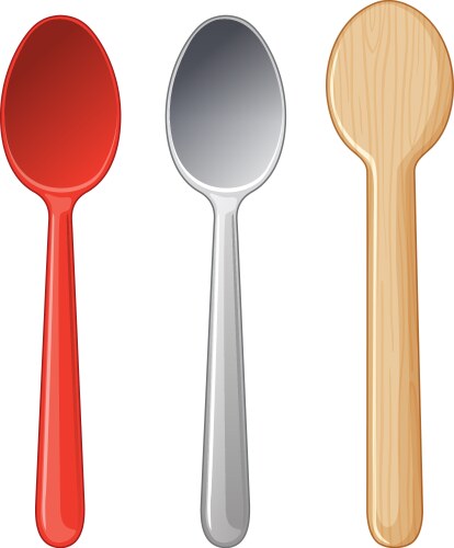 Color spoons Royalty Free Vector Image - VectorStock