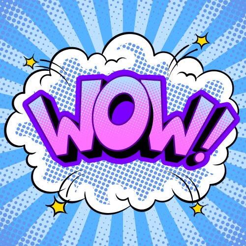 No word comic book pop art Royalty Free Vector Image