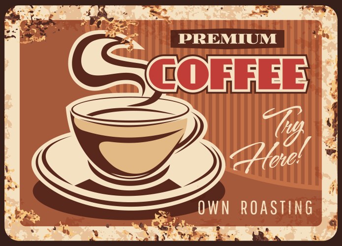 Croissants retro bakery sign Royalty Free Vector Image