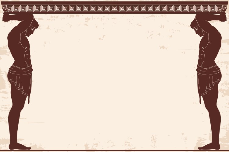 Ancient greek background Royalty Free Vector Image