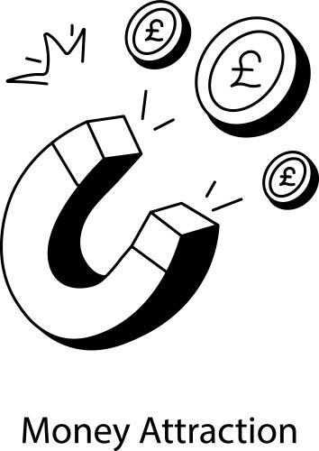 Chasing money Royalty Free Vector Image - VectorStock