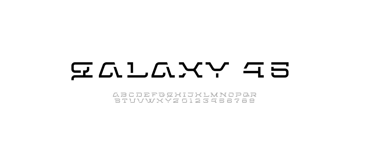 Technology modern font digital cyber alphabet Vector Image