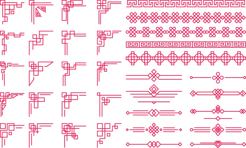 Chinese Border Vector Images (over 18,000)