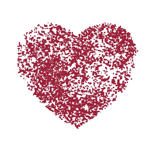 Glitter red heart Royalty Free Vector Image - VectorStock