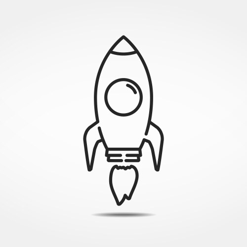 Rocket Ship Outline Vector Images (over 9,700)