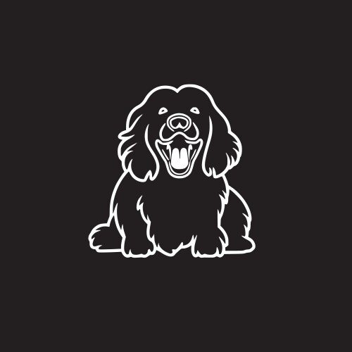 Cocker spaniel - high quality logo ideal Vector Image