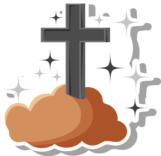 Grave sticker Royalty Free Vector Image - VectorStock