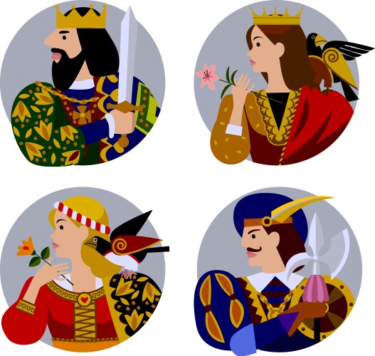 Cartoon King Playing Card Vector Images (over 320)
