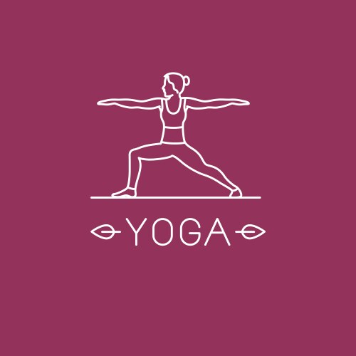 Yoga logo Royalty Free Vector Image - VectorStock
