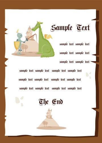 Trace and color for kids dragon Royalty Free Vector Image