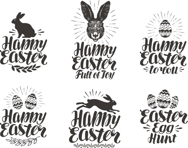 Easter Bunny Logo Vector Images (over 9,500)